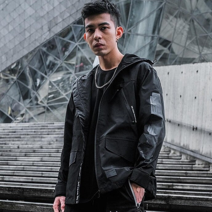 Black Tech Wear Jacket | CYBER TECHWEAR®