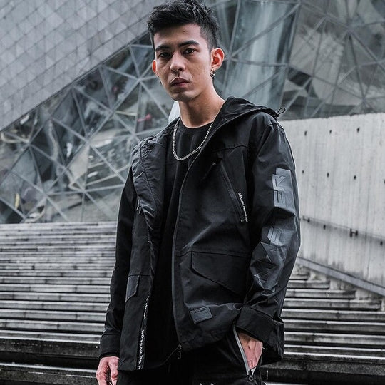 Loading image: Black Tech Wear Jacket