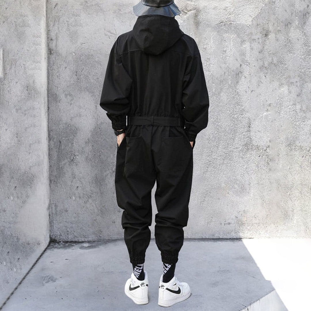 Loading image: Hooded Techwear Jumpsuit
