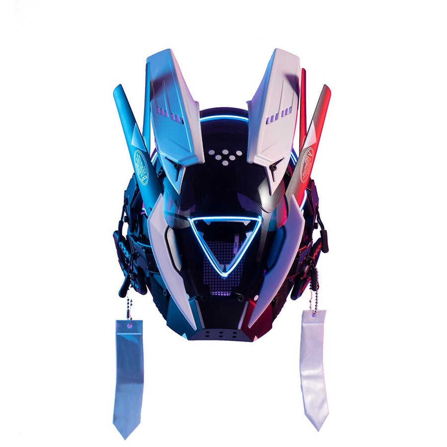 Bicolor Cyberpunk Helmet