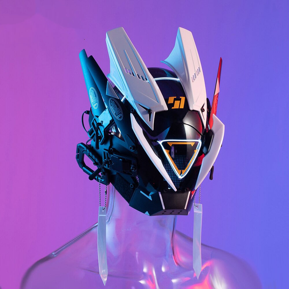 Bicolor Cyberpunk Helmet | CYBER TECHWEAR®