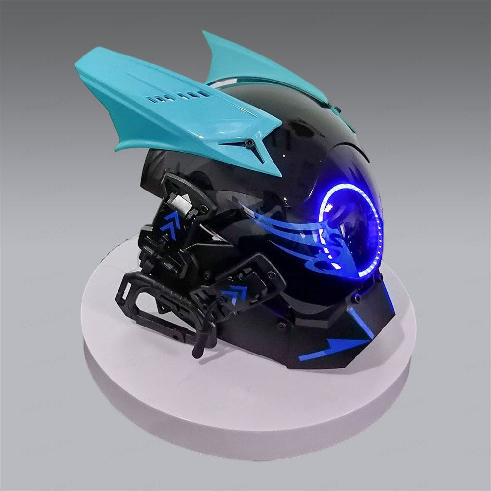 Blue Cyberpunk Cosplay Helmet | CYBER TECHWEAR® – CYBER TECHWEAR™