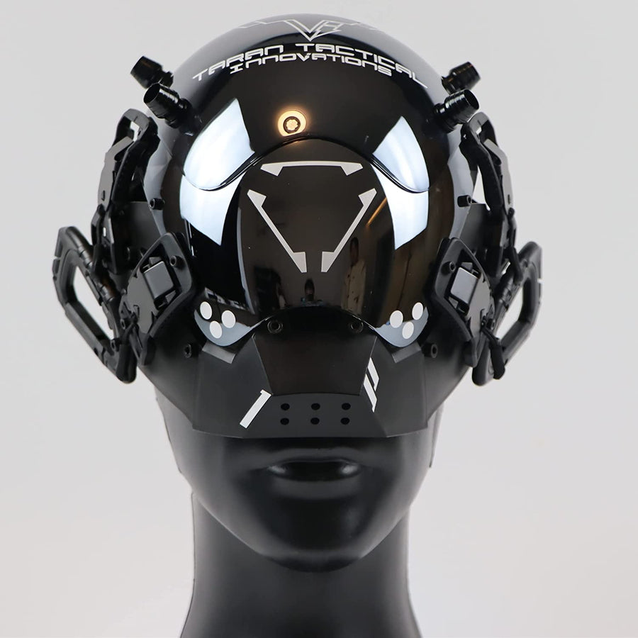 Loading image: Combat Cyberpunk Helmet | CYBER TECHWEAR®