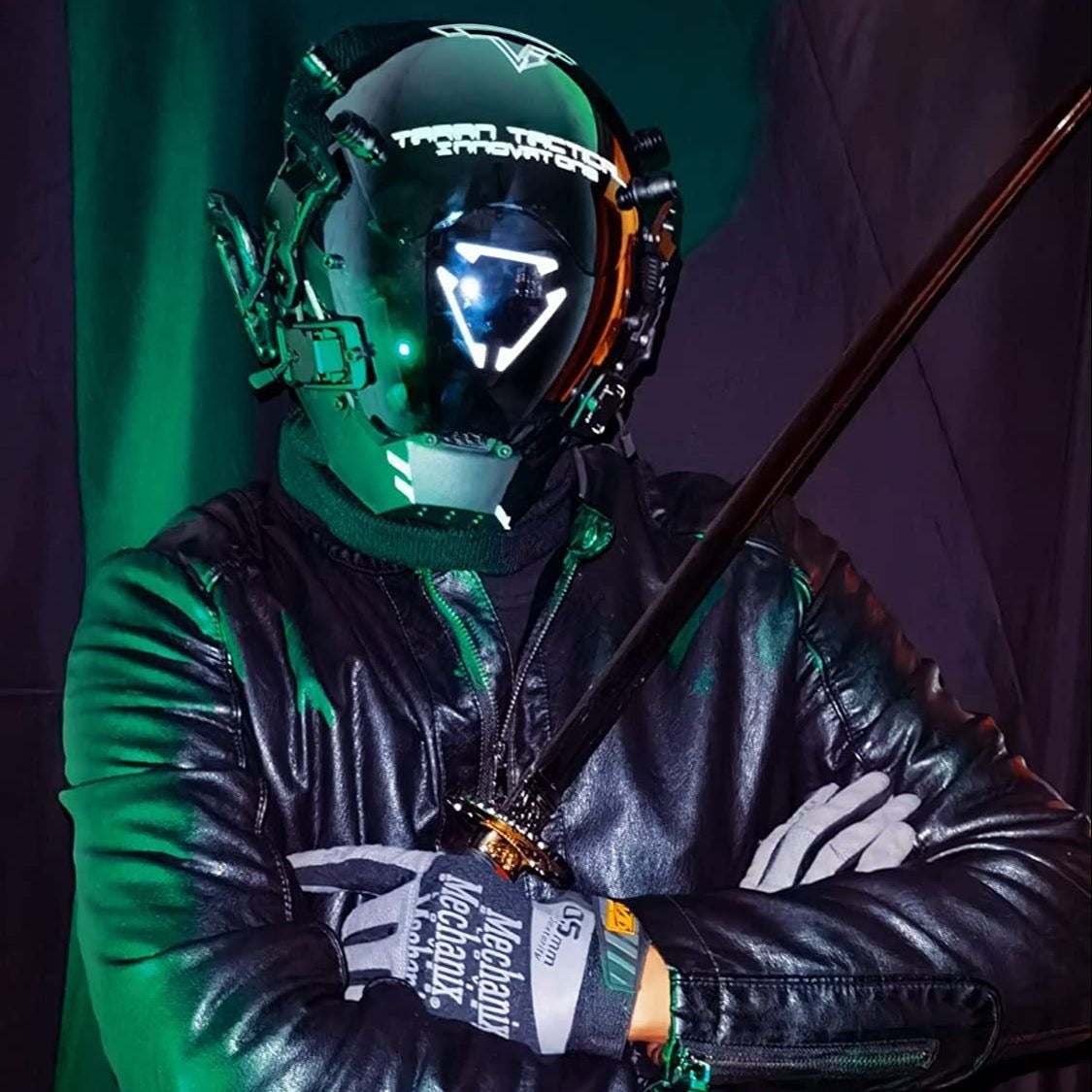 Combat Cyberpunk Helmet | CYBER TECHWEAR®