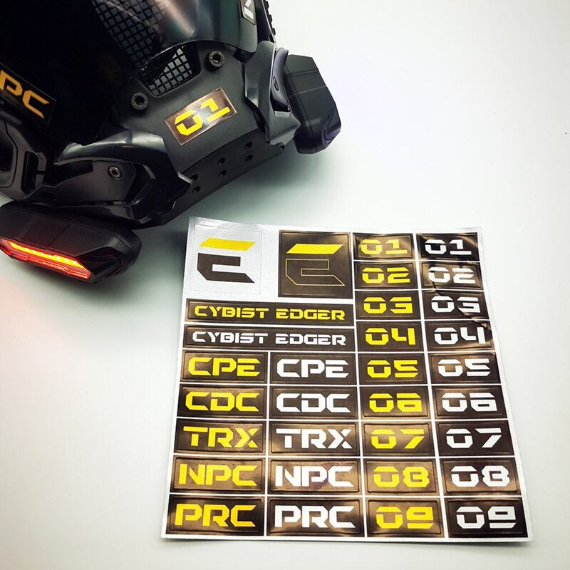 Cyberpunk Helmet Sticker | CYBER TECHWEAR®
