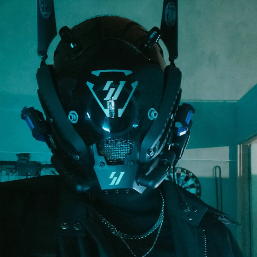 Cyberpunk LED Helmet | CYBER TECHWEAR®