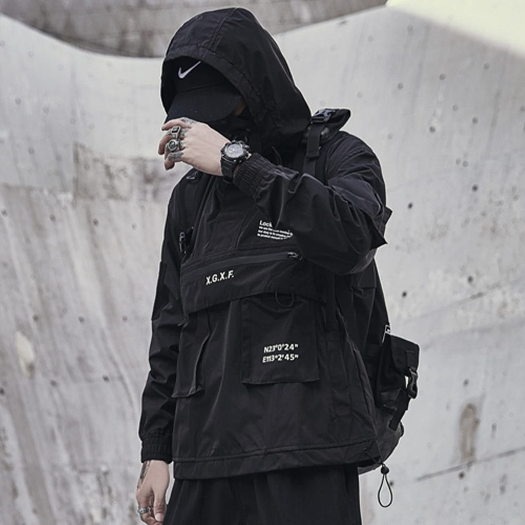 Dark Techwear Windbreaker | CYBER TECHWEAR®