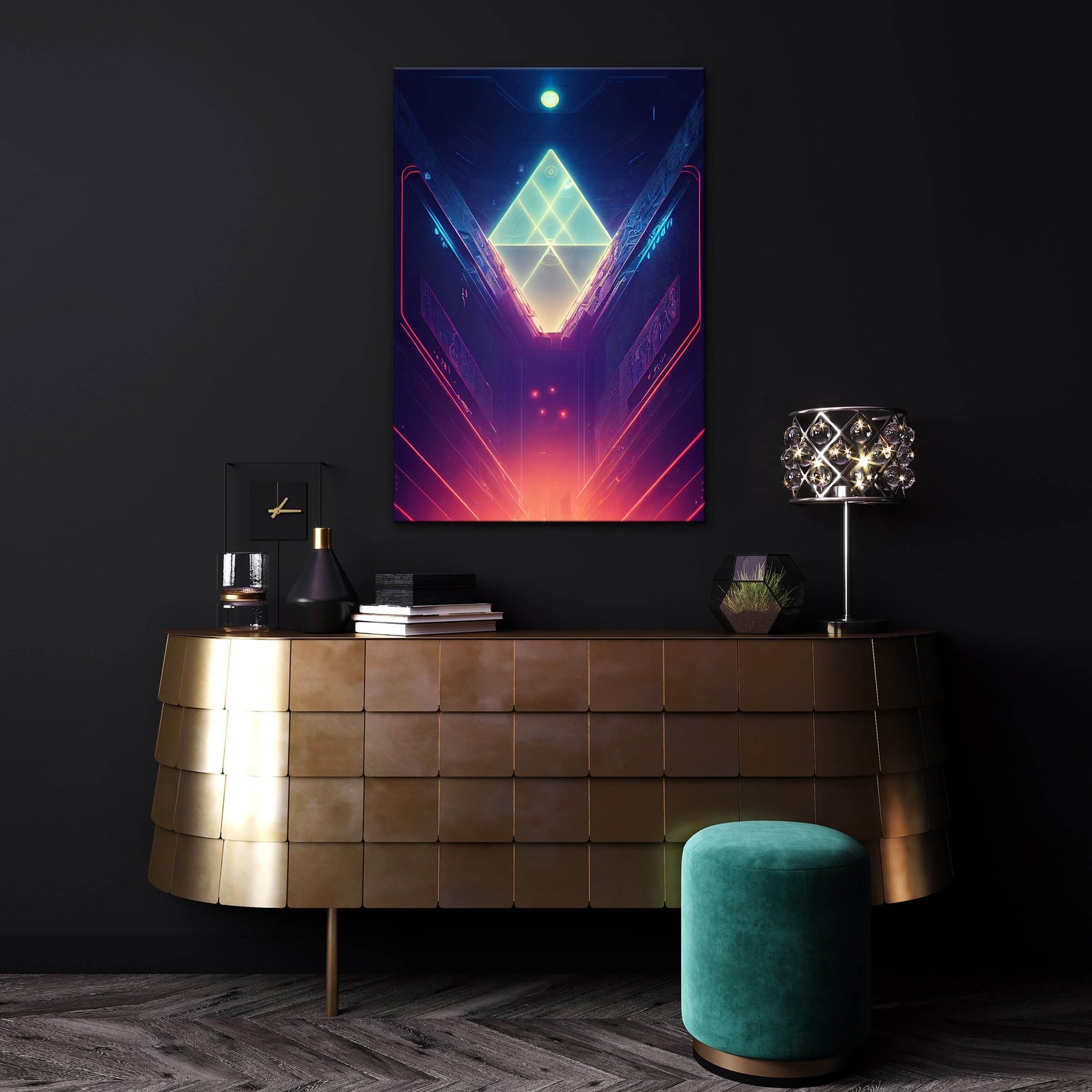 Diamond Retro Cyberpunk Art | CYBER TECHWEAR®