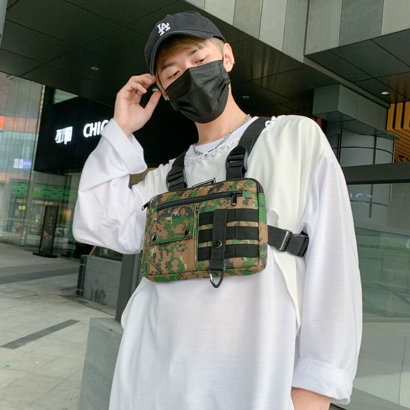 Green Utility Chest Bag | CYBER TECHWEAR®