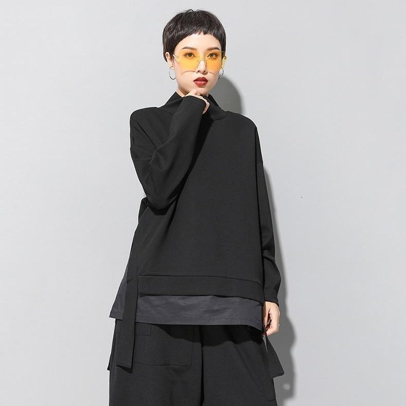 Asymmetrical Sweatshirt Techwear | CYBER TECHWEAR®