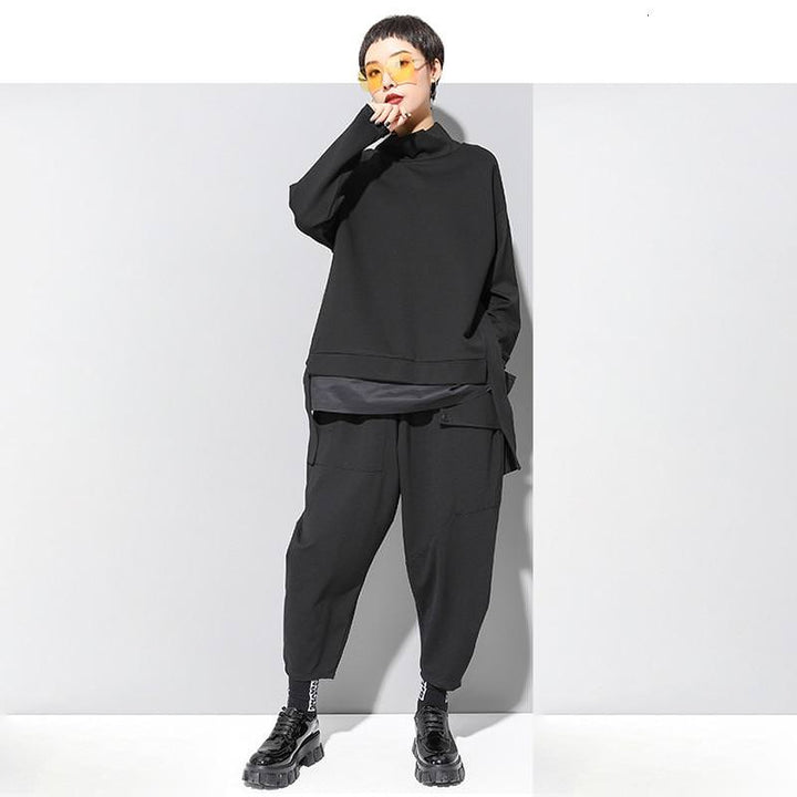 Loading image: ASYMMETRICAL SWEATSHIRT TECHWEAR