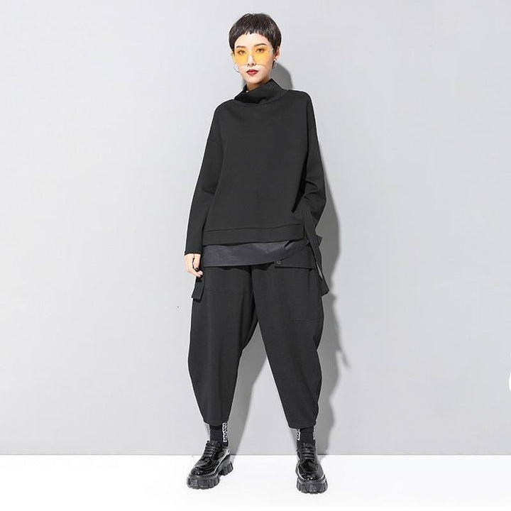 Loading image: ASYMMETRICAL SWEATSHIRT TECHWEAR