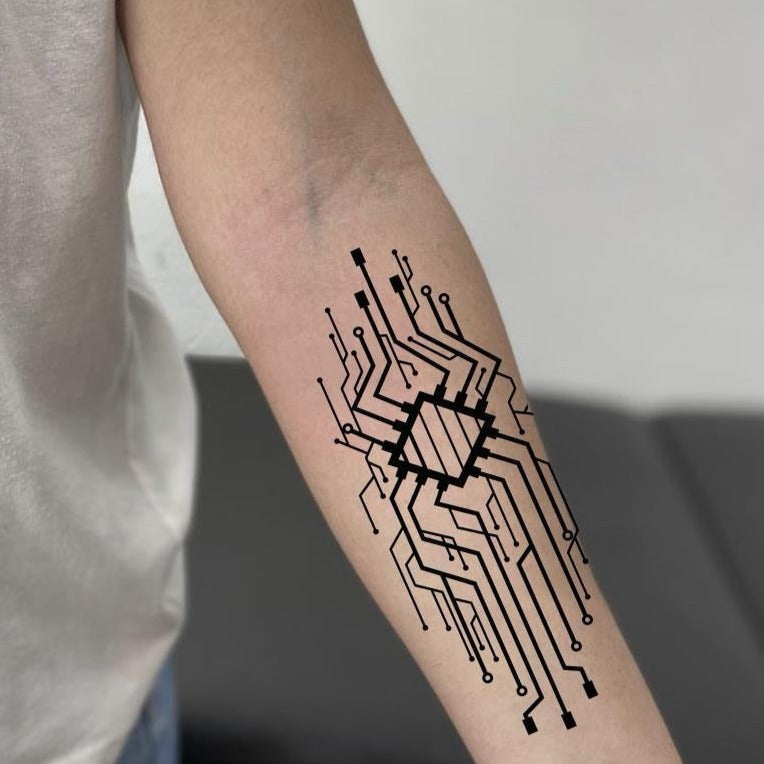 Cyberpunk style tattoos