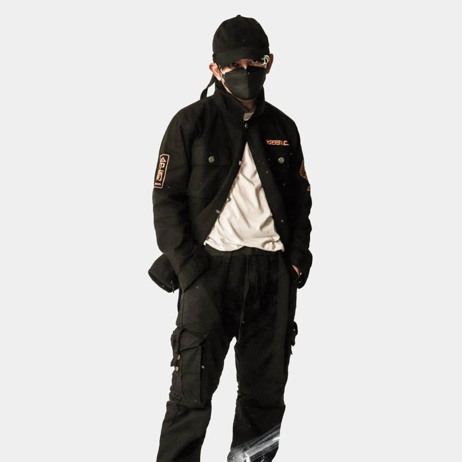 Loading image: Tech Wear Black Jacket