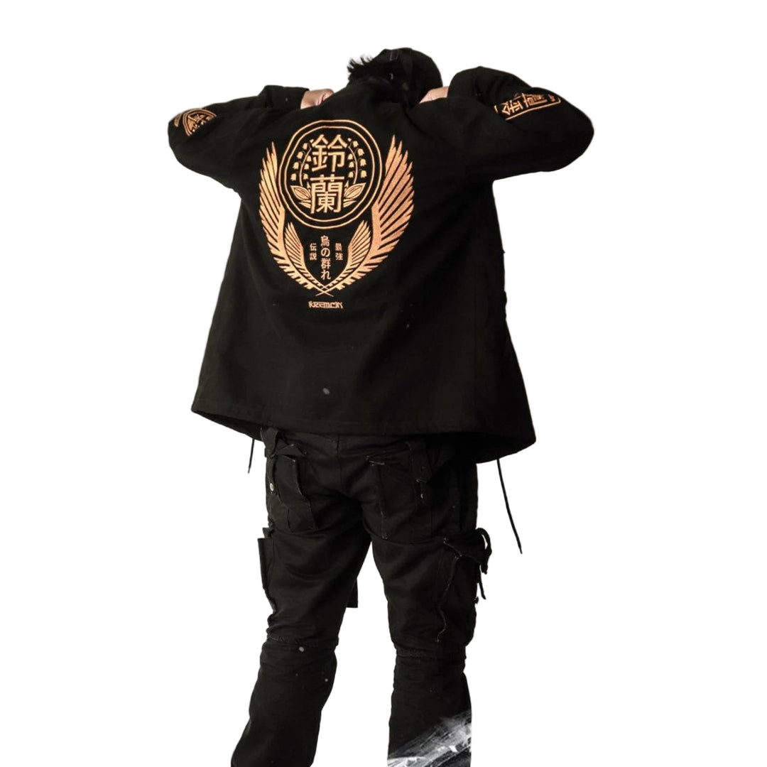 Tech Wear Black Jacket | CYBER TECHWEAR®