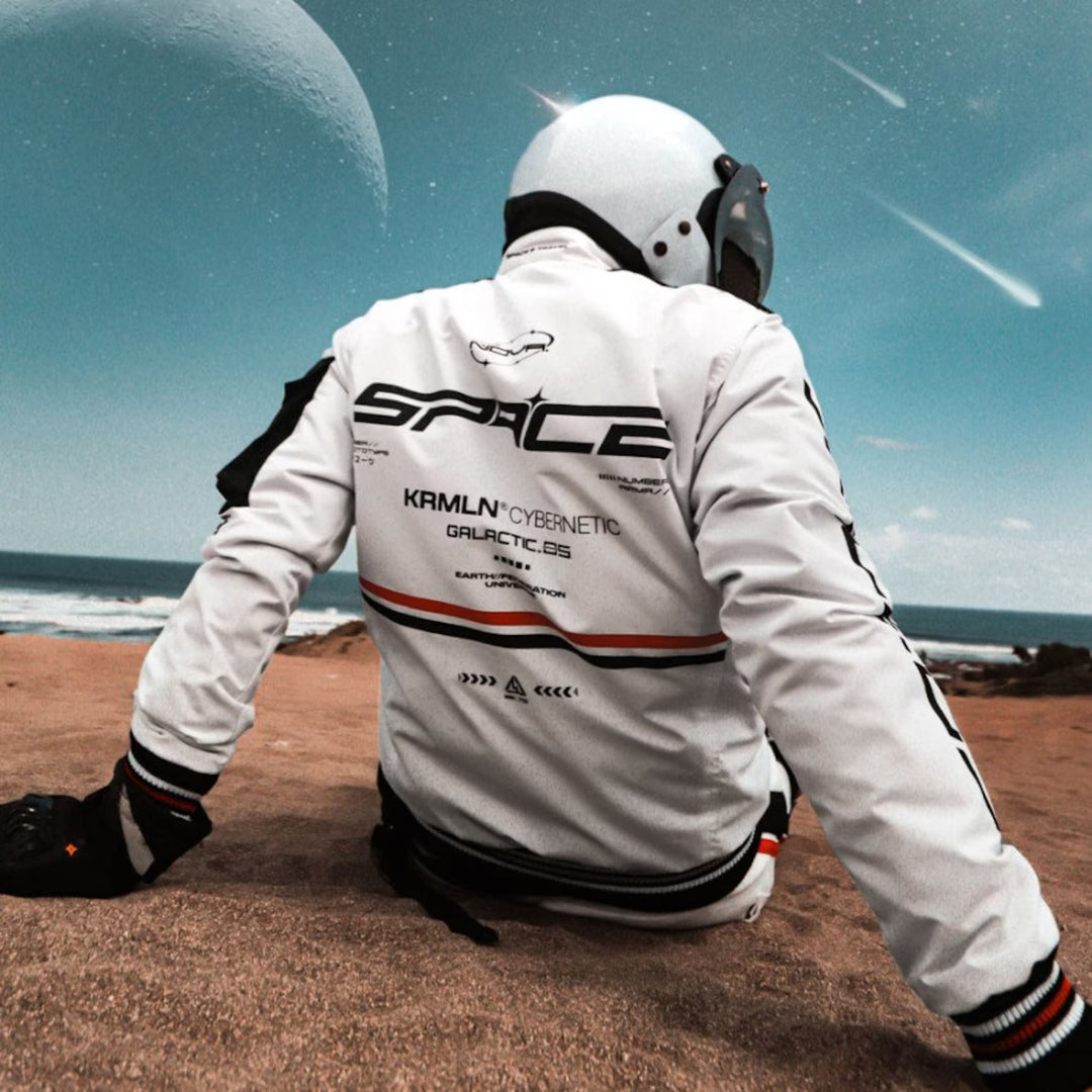 White Cyberpunk Techwear Jacket | CYBER TECHWEAR®