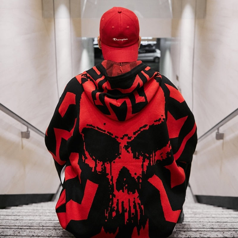 Skull Techwear Hoodie | CYBER TECHWEAR®