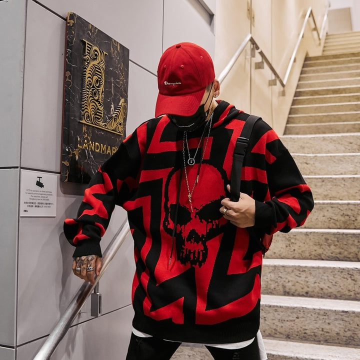 Skull Techwear Hoodie | CYBER TECHWEAR®