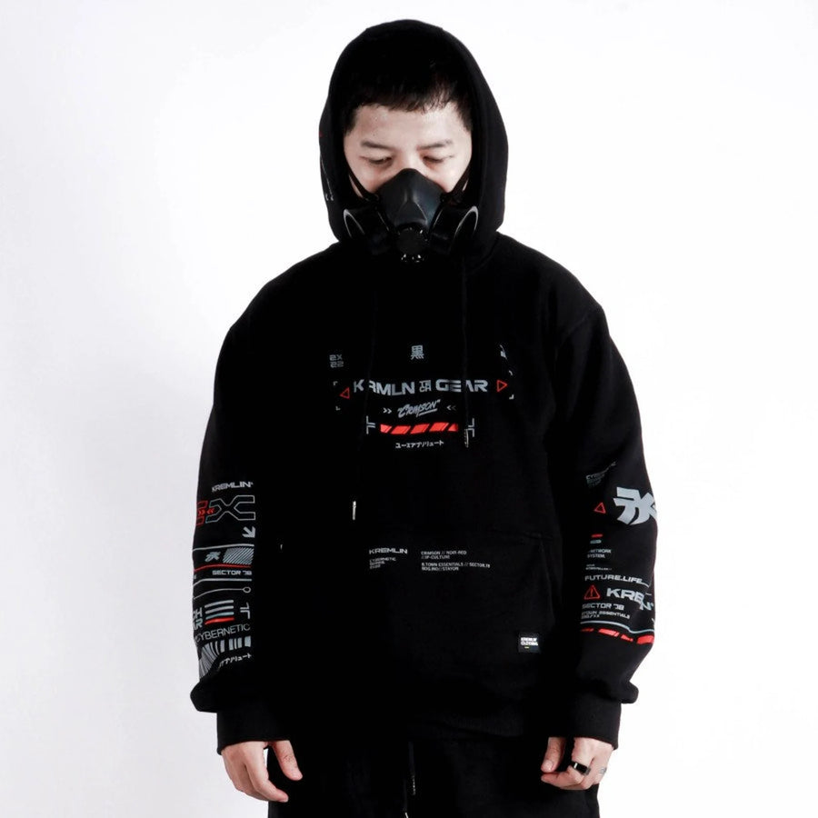 Loading image: Cyberpunk Hoodie Tech Wear