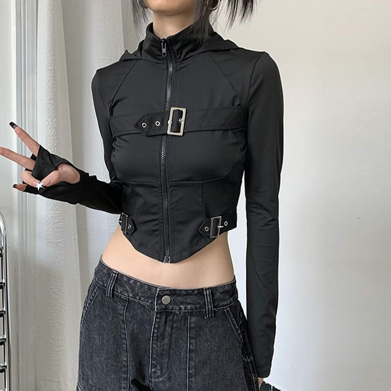 Cyberpunk Techwear Crop Top | CYBER TECHWEAR®