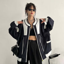 Dark Blue Techwear Jacket