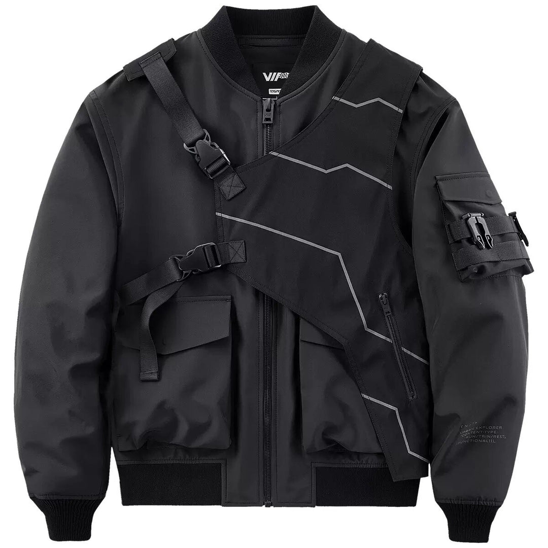 Techwear Jacket With Straps | CYBER TECHWEAR®