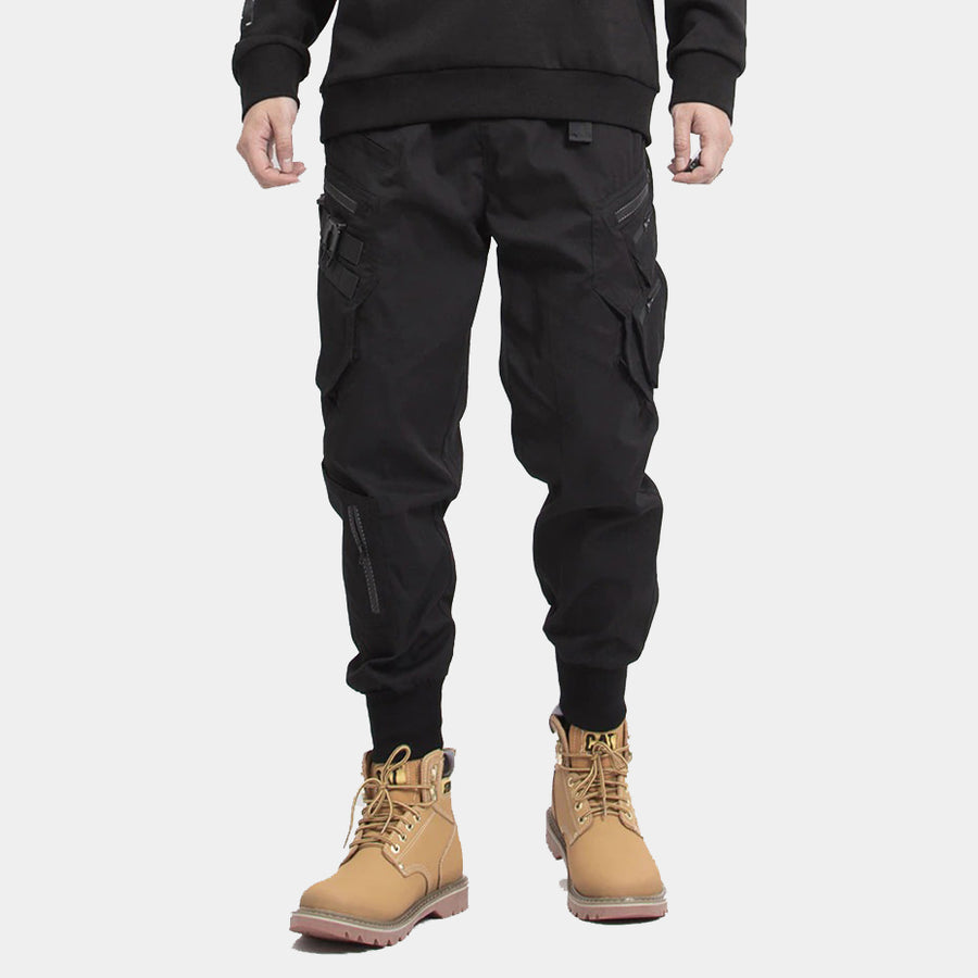 Loading image: Black Tech Wear Pants