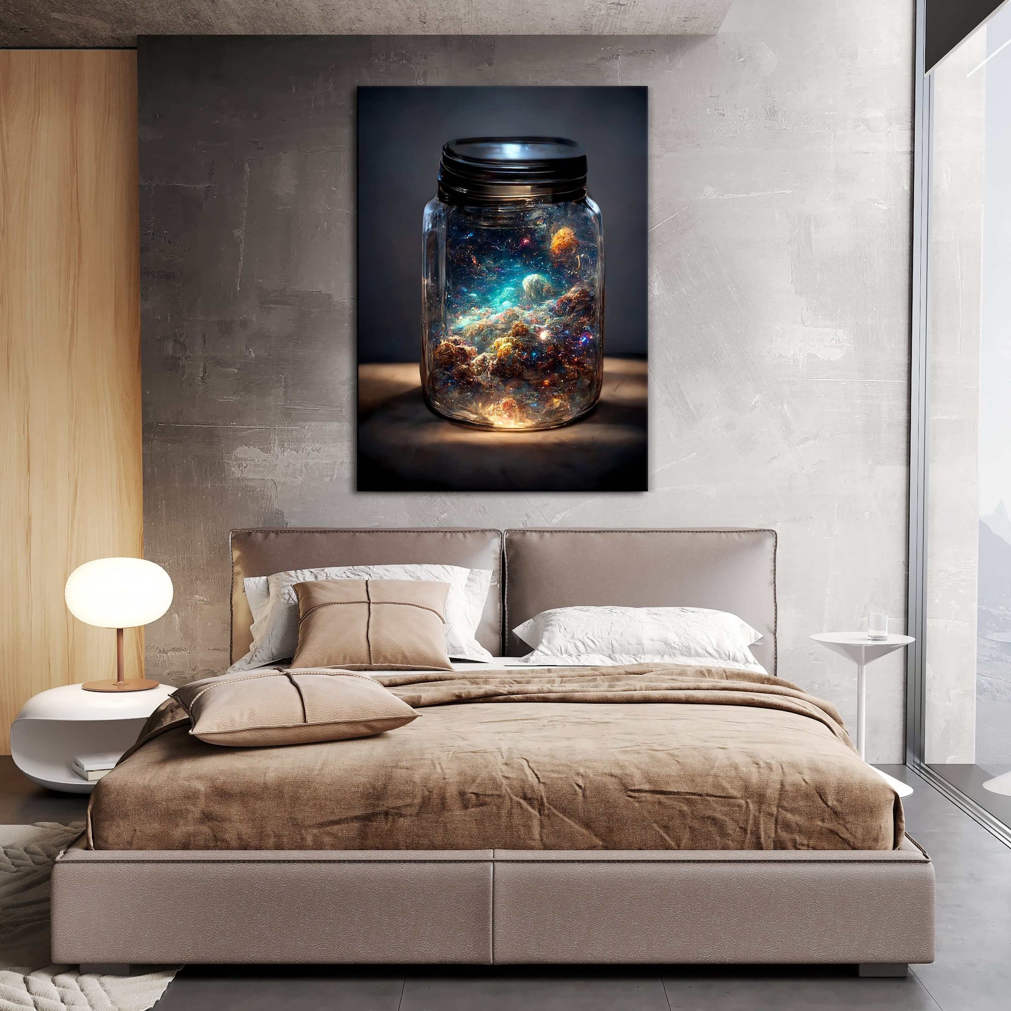 Home Galaxy Jar Cyberpunk Art