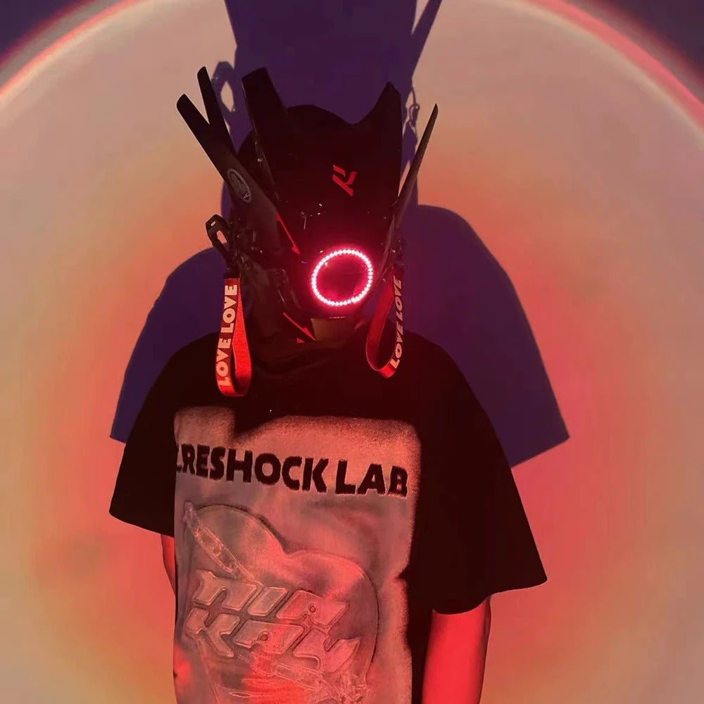 Cyberpunk Biker Helmet | CYBER TECHWEAR®
