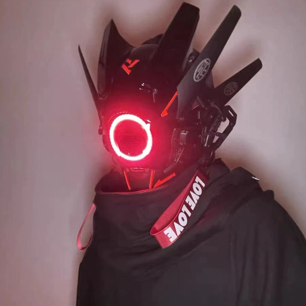 Cyberpunk Biker Helmet | CYBER TECHWEAR®