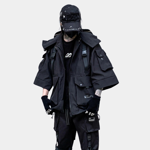 Hooded Techwear Jacket | CYBER TECHWEAR® – CYBER TECHWEAR™