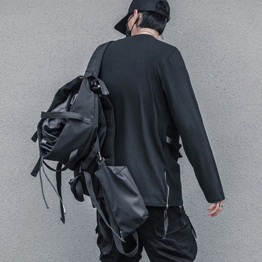 Techwear Sweatshirt With Straps | CYBER TECHWEAR®