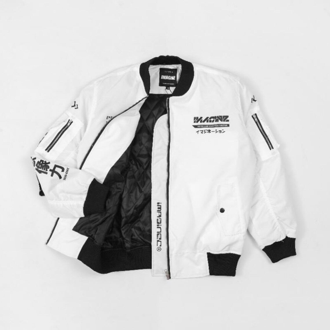 Techwear Jacket White Cyber Techwear