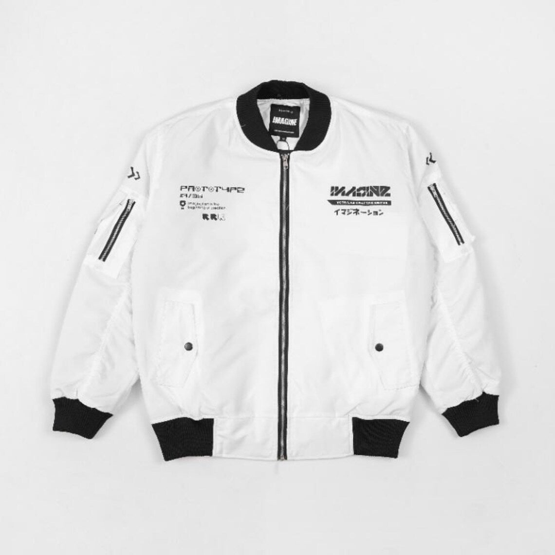Techwear Jacket White | CYBER TECHWEAR®