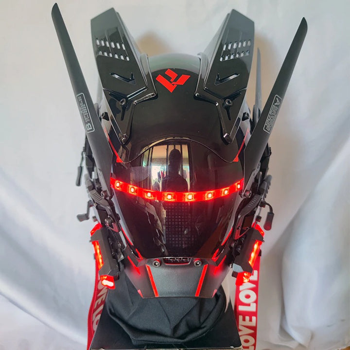 Led Cyberpunk Helmet | CYBER TECHWEAR®