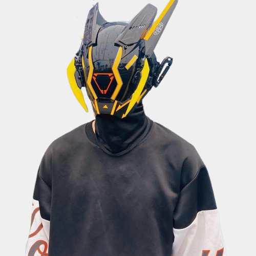 Mecha Cyberpunk Helmet | CYBER TECHWEAR®