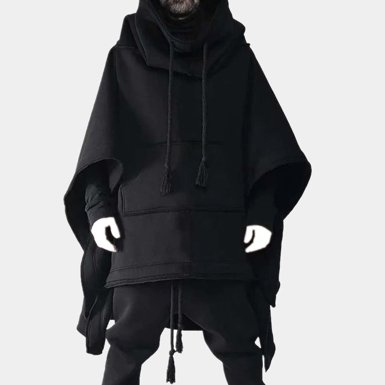 Black Techwear Poncho | CYBER TECHWEAR®