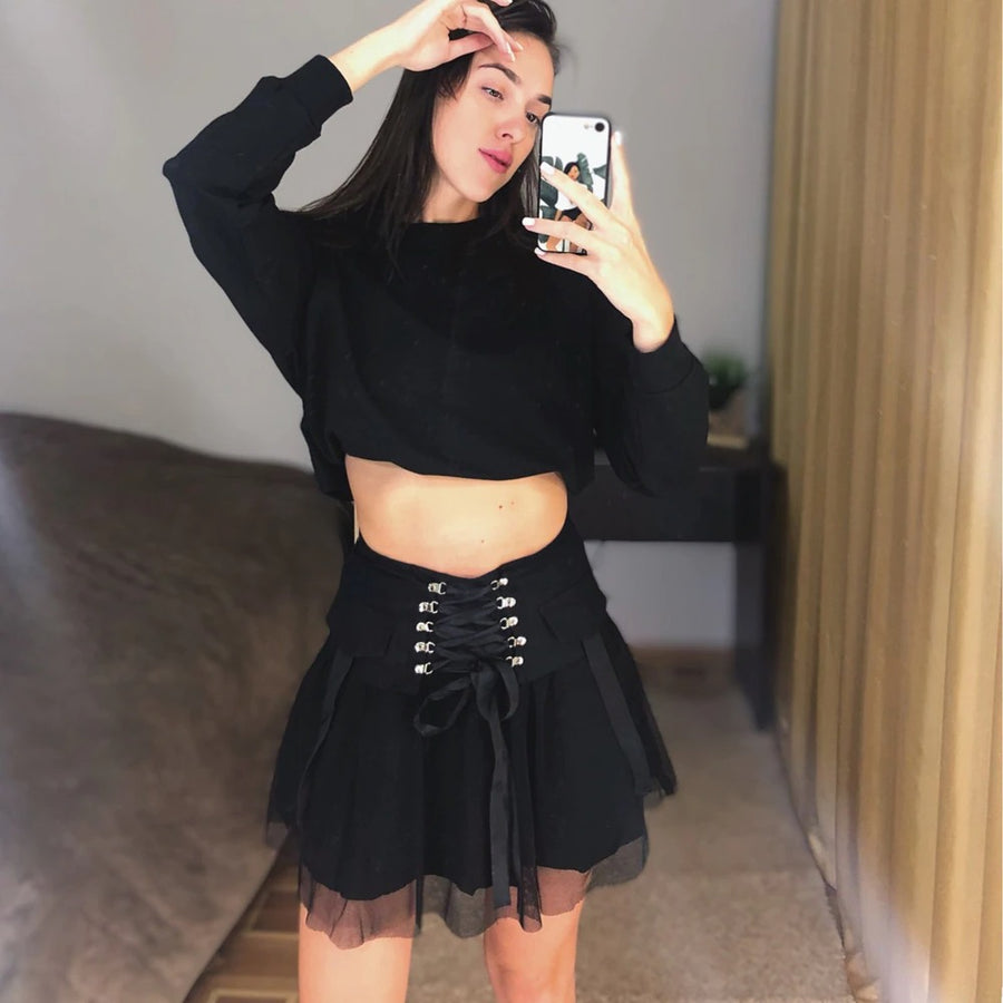 Sexy Techwear Skirt | CYBER TECHWEAR®