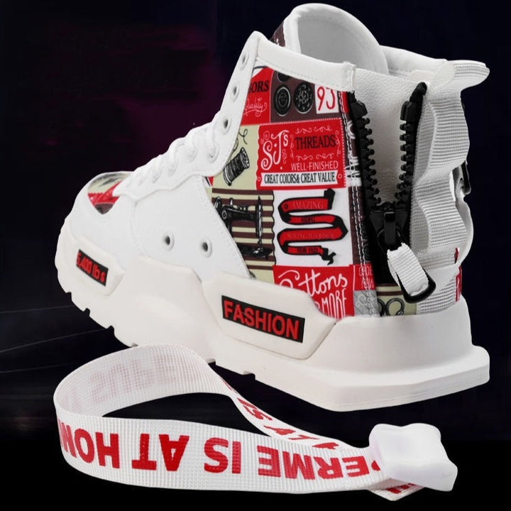 Loading image: Red Cyberpunk Shoes | CYBER TECHWEAR®