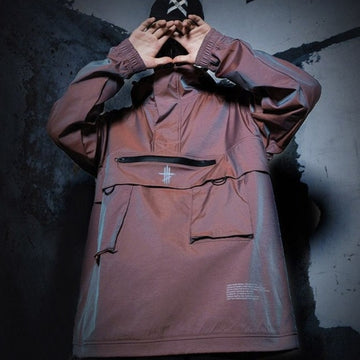 Reflective Techwear Windbreaker | CYBER TECHWEAR®