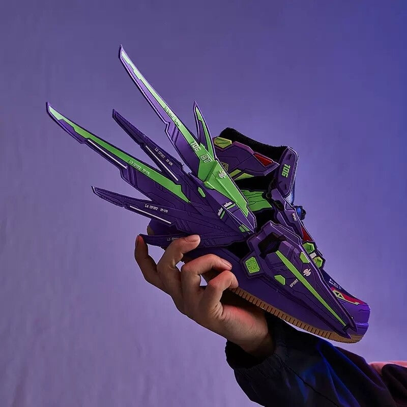 Cyberpunk Techwear Sneakers Purple | CYBER TECHWEAR®