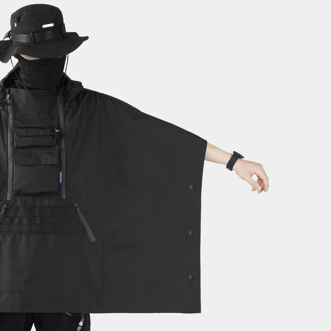 Functional Techwear Poncho Cyber Techwear