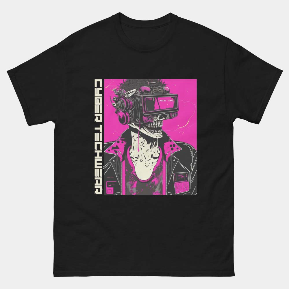 Skeleton Black Cyberpunk Shirt | CYBER TECHWEAR®