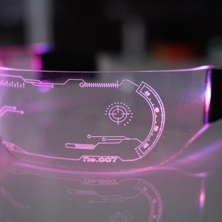 Cyberpunk Techwear LED Glasses | CYBER TECHWEAR®