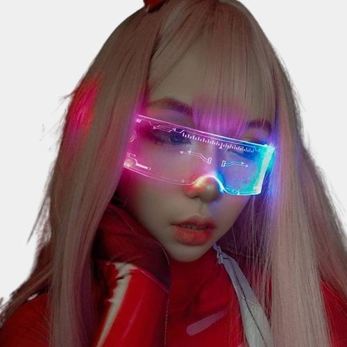Cyberpunk Techwear LED Glasses | CYBER TECHWEAR®