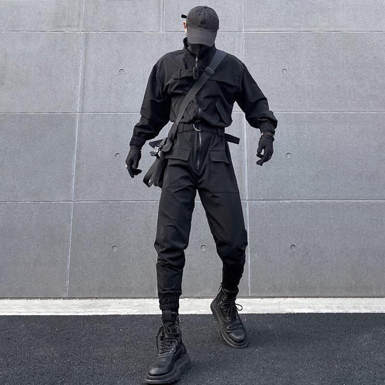 Techwear Jumpsuit Black | CYBER TECHWEAR®