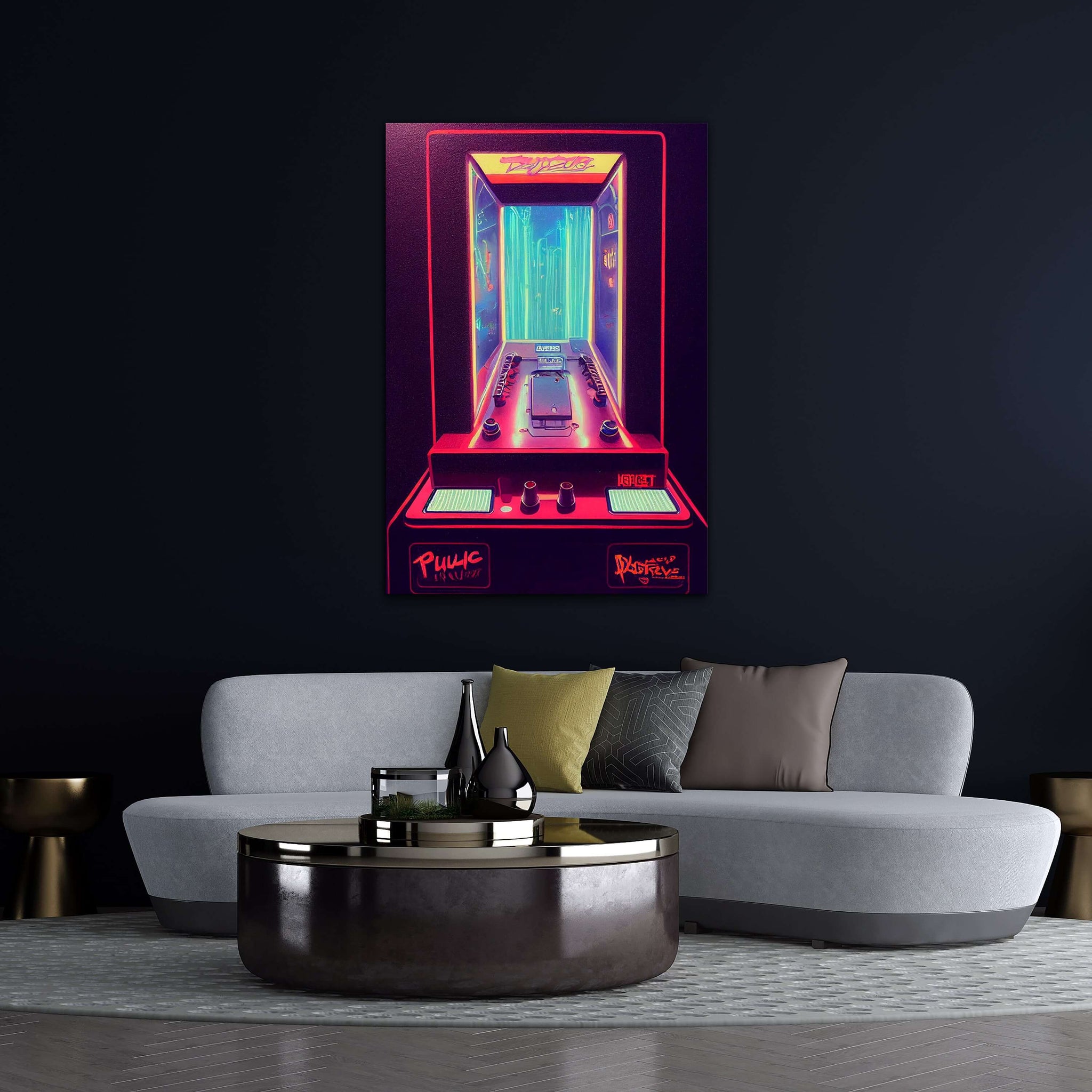 Loading image: Arcade Cyberpunk Canvas | CYBER TECHWEAR®