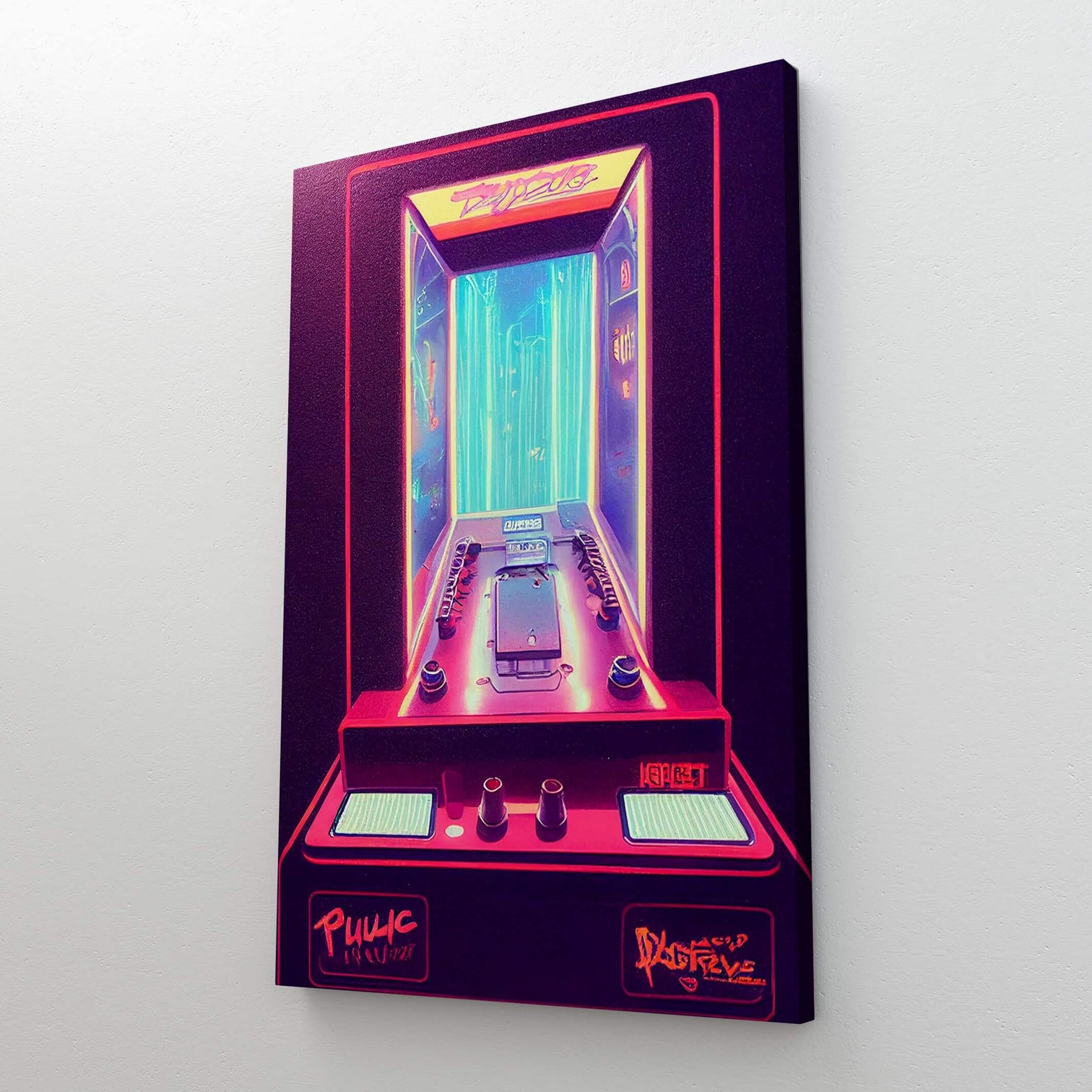 Loading image: Arcade Cyberpunk Canvas | CYBER TECHWEAR®