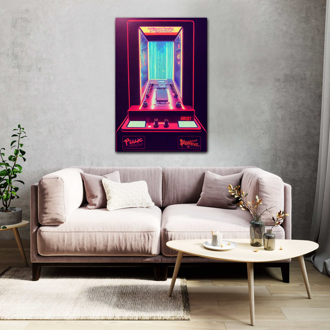 Loading image: Arcade Cyberpunk Canvas | CYBER TECHWEAR®