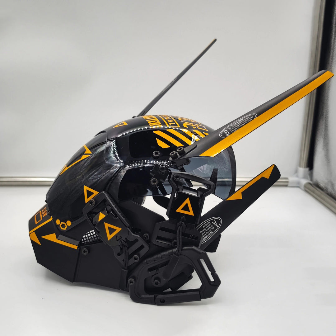 Yellow Cyberpunk Helmet | CYBER TECHWEAR®